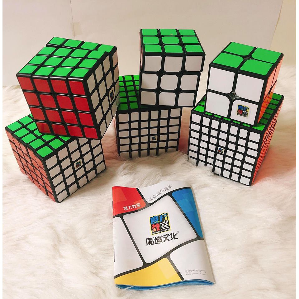 Combo Rubik 6 chiếc 2x2-7x7 MoFangJiaoShi Gift box 234567 - Bộ Rubik 6 ...