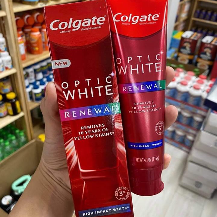 COMBO 6 tuýp kem đánh răng Colgate Optic White Làm trắng và sáng răng ...