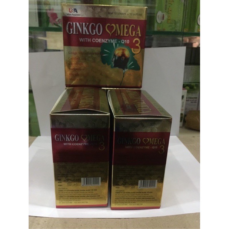 GINKGO OMEGA 3 Hoạt huyết dưỡng não 100 viên - MixASale
