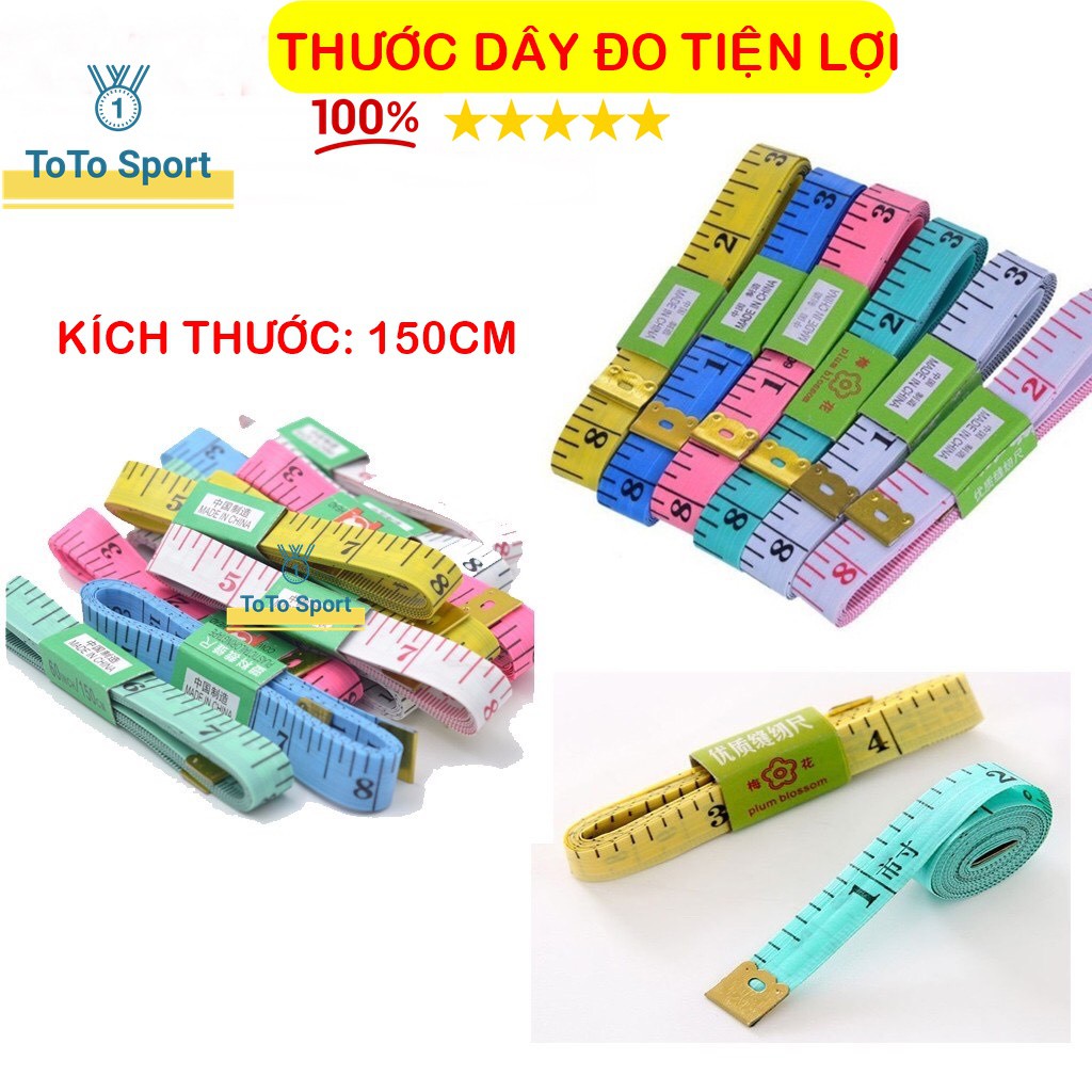 Thước Dây May Đồ Thước Dây Đo 3 Vòng 150Cm Td0150 - MixASale