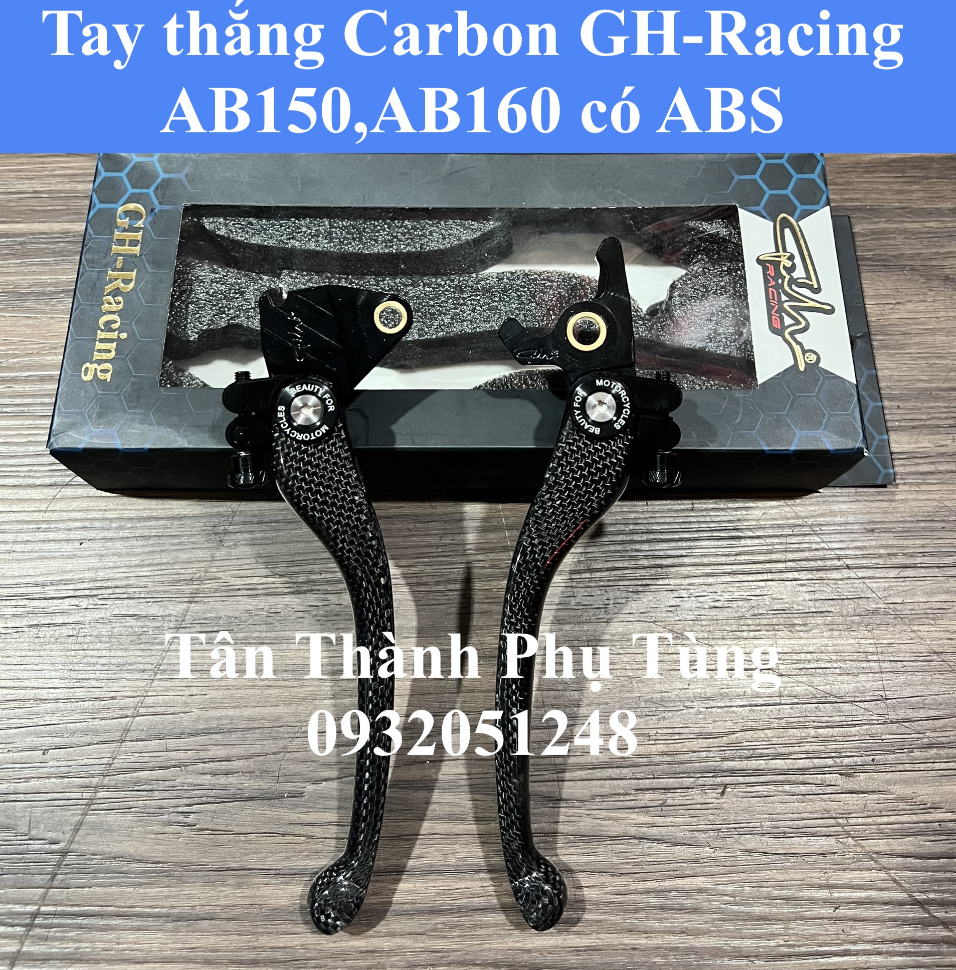 Tay thắng Carbon GH-Racing Air Blade AB 150, Air Blade AB 160 ABS | Lazada.vn