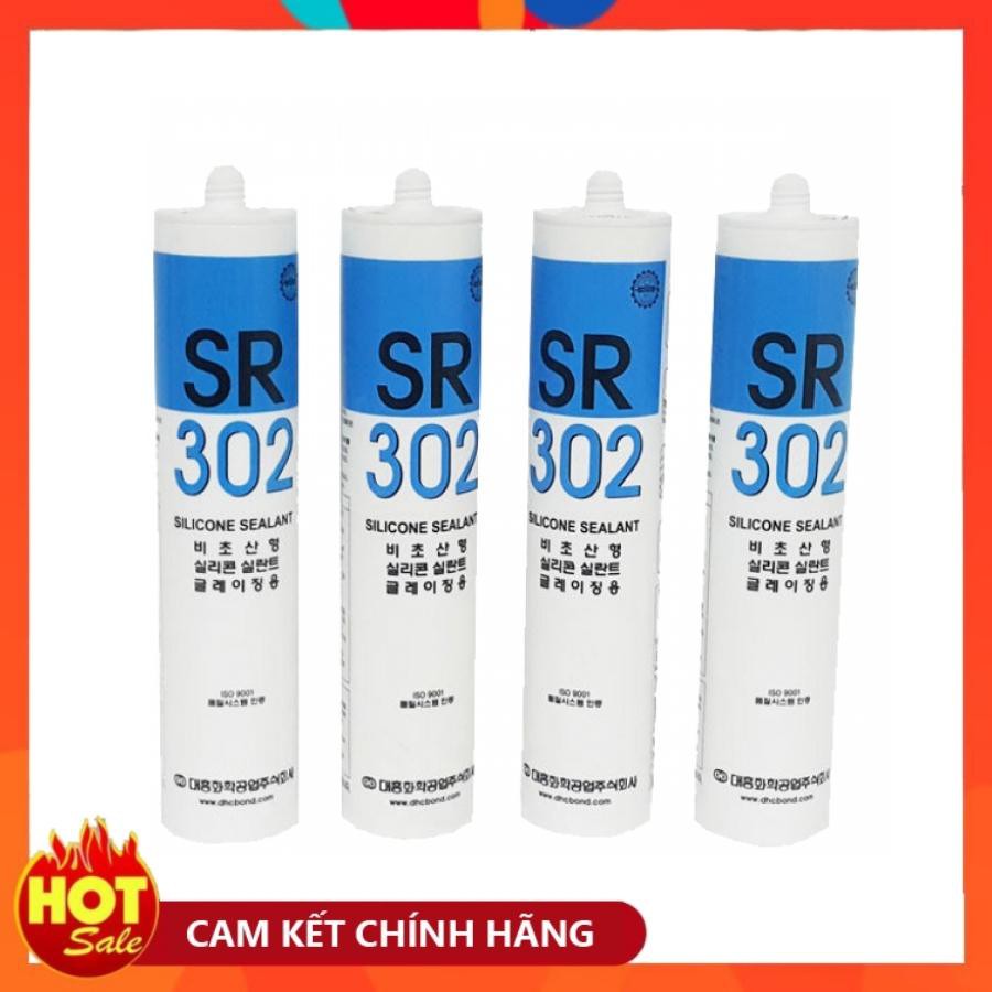 1 Thùng Keo Silicone SR302 Hàn Quốc | Màu Trong Suốt - Trắng Sữa - Xám | Keo Silicon Dán Kính ...