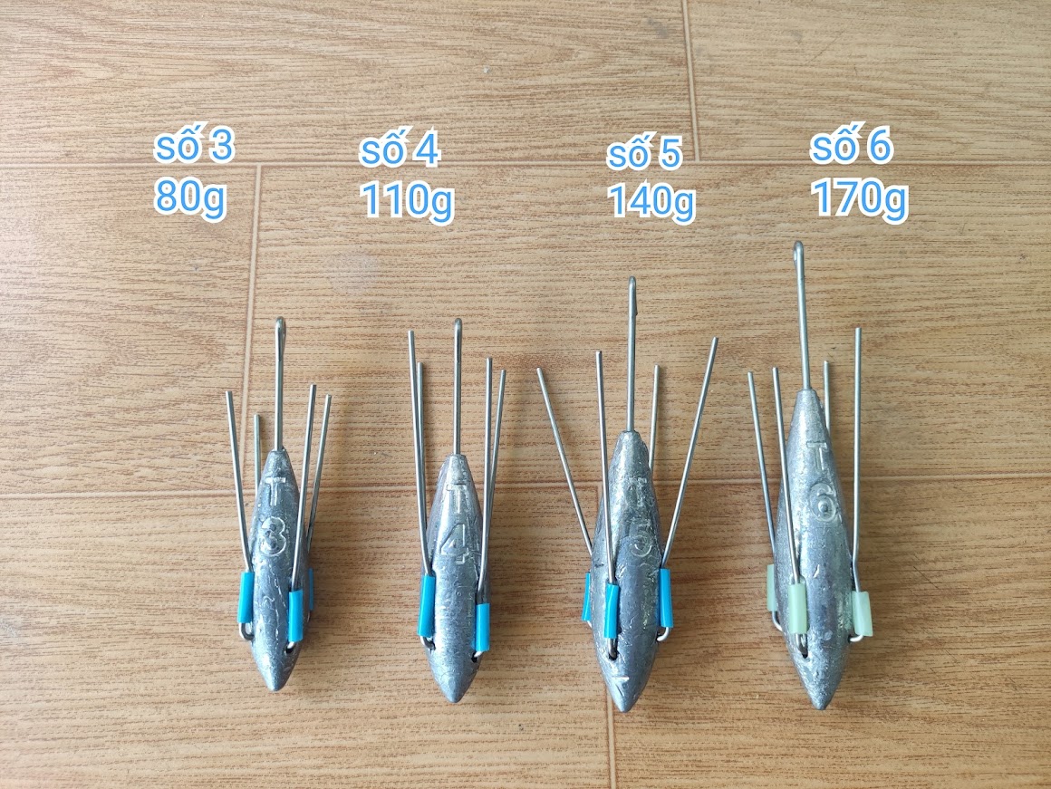 1 cục(viên) Chì neo hỏa tiễn câu biển tùy chọn size 80g 110g 140g 170g -ĐỒ CÂU CÁ ĐỨC NGUYÊN ...