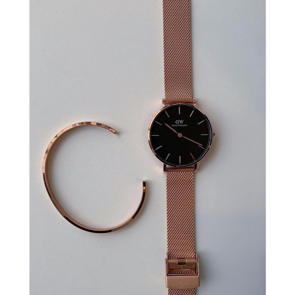 Đồng Hồ Nữ Daniel Welington Classic Petite Melrose Black Vòng Tay DW ...