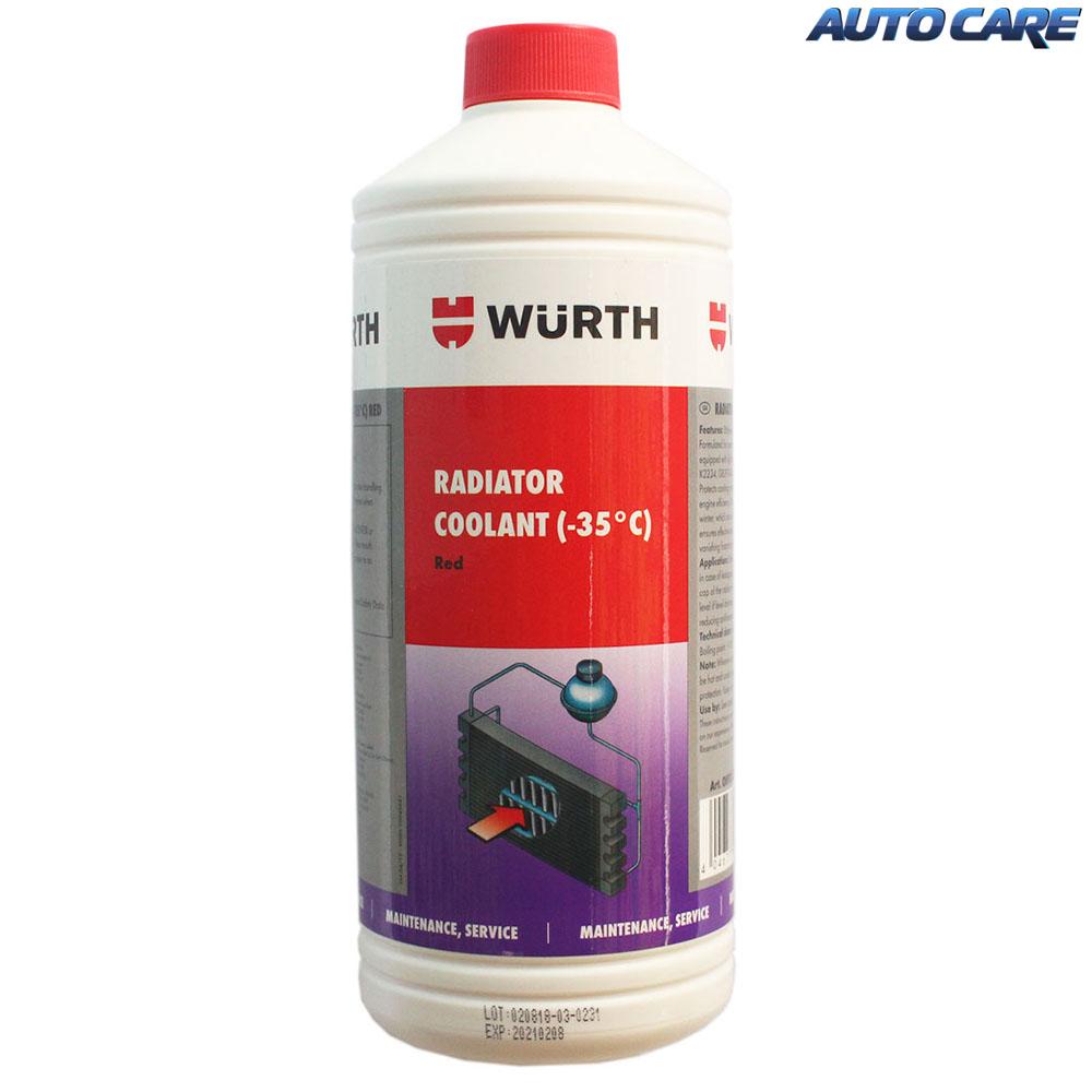 Nước Làm Mát Động Cơ Wurth Radiator Coolant 1L (Đỏ) | Lazada.vn