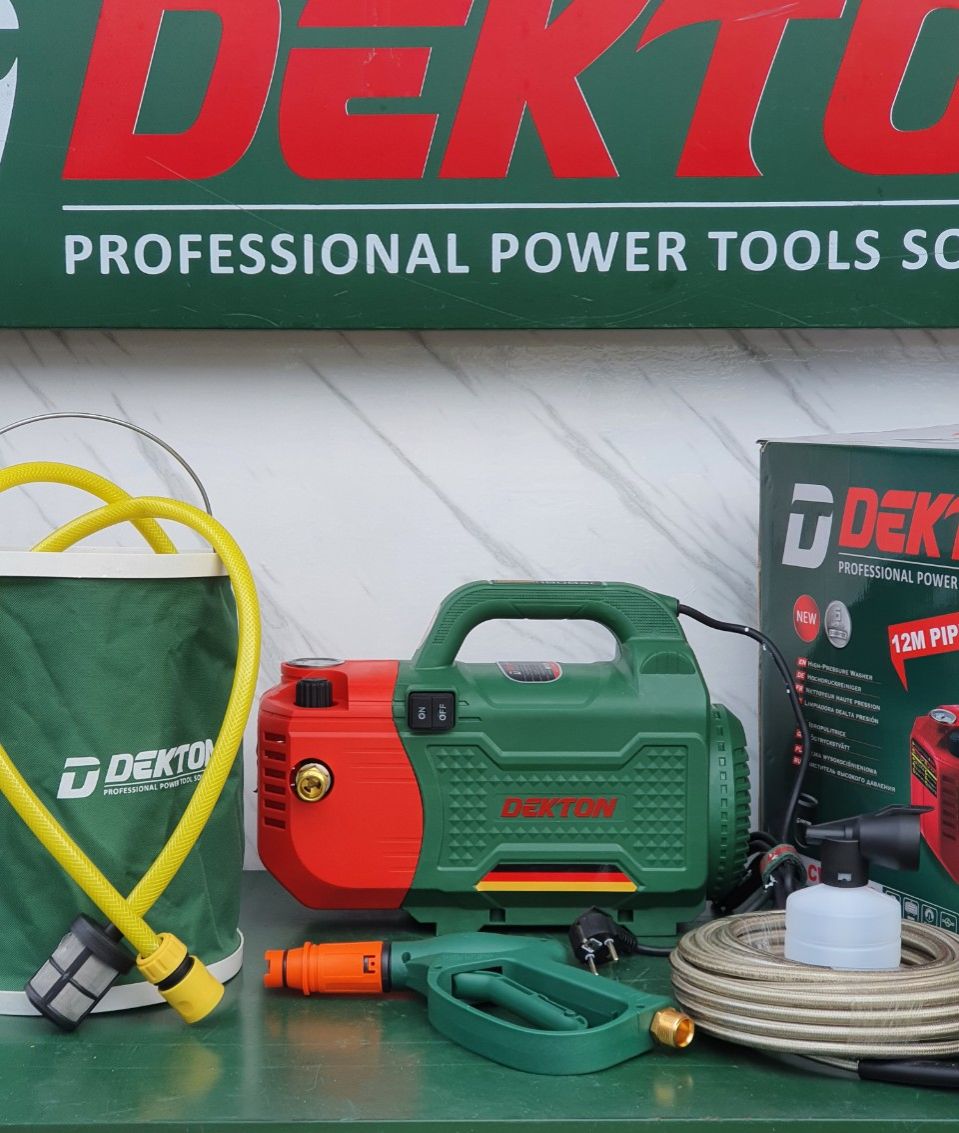 MÁY XỊT RỬA XE CHỈNH ÁP DEKTON DK-CWR2950 2950W 14L/MIN DÂY XANH 12M DATE 2022 FULL ÁP LỰC TẶNG ...