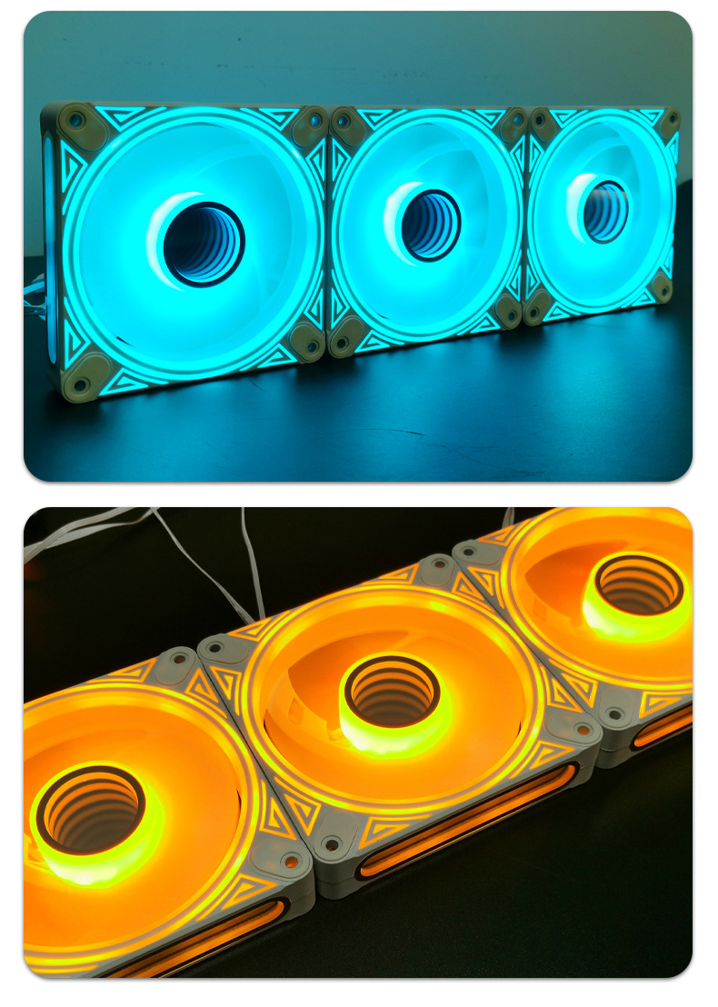 COMBO 3 Quạt case Coolmoon ARGB DM1 (Black) bộ HUB remote (Fan Infinity ...