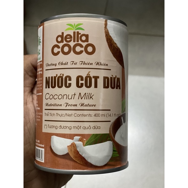 Nước cốt dừa Delta Coco lon 400ml | Lazada.vn