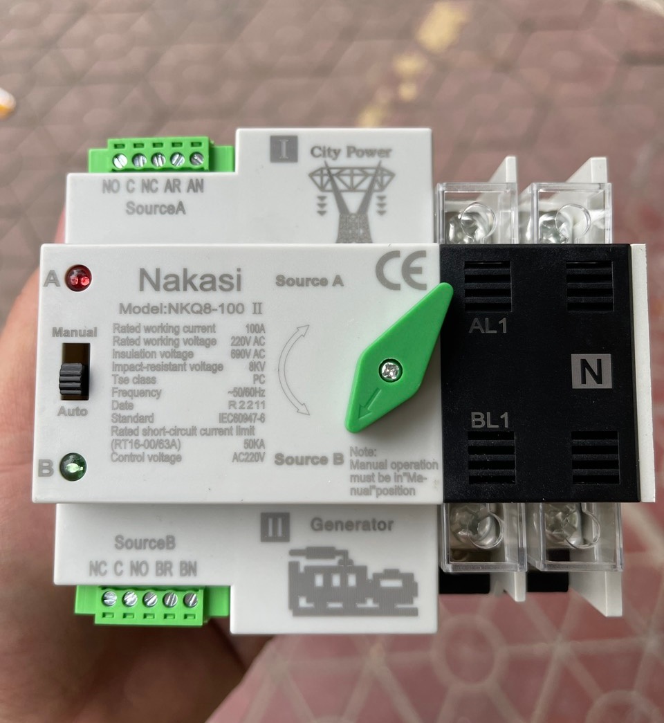 Chuyển nguồn tự động không gián đoạn ATS 2P 100A NAKASI - Ứng dụng ...