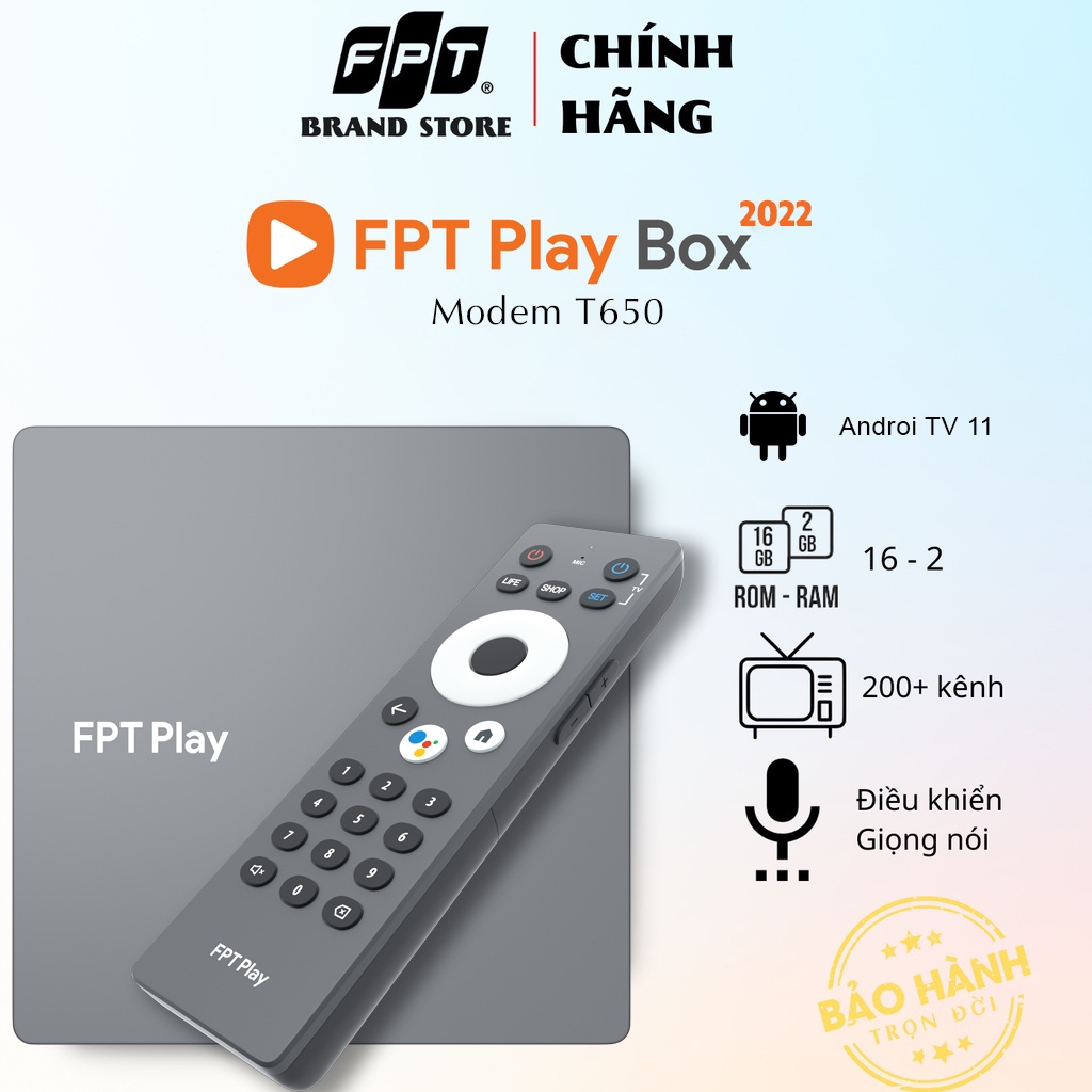 FPT Play Box 2022 mã 650 box Android Tốt Nhất VN - Tặng kèm gói 7 và 14 ...