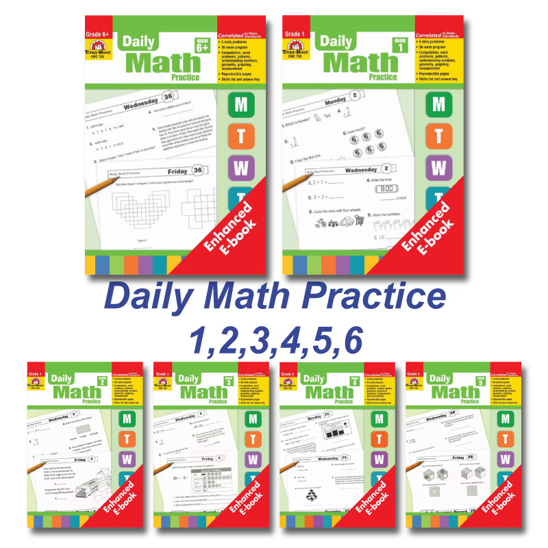 Daily math practice - Grade 123456 - MixASale