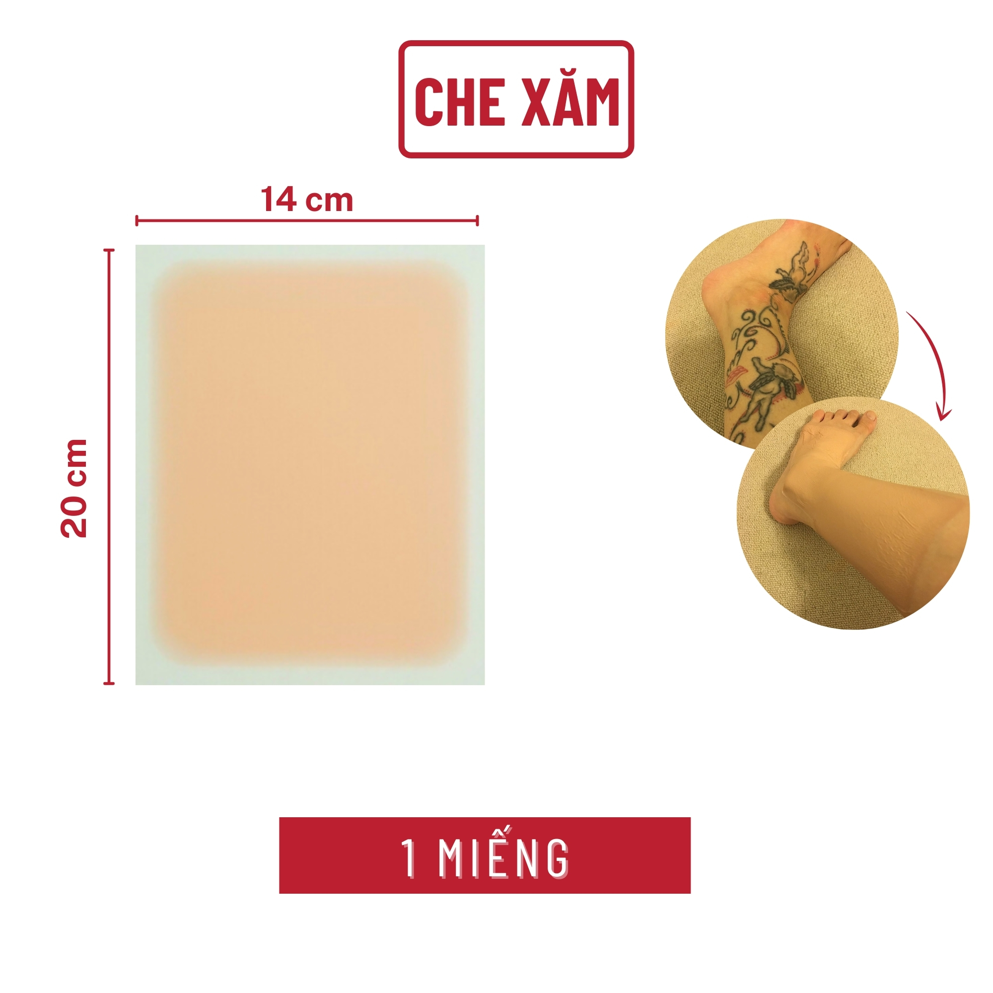 Miếng dán che hình xăm Japan Sakura che khuyết điểm nhanh chóng, chống ...