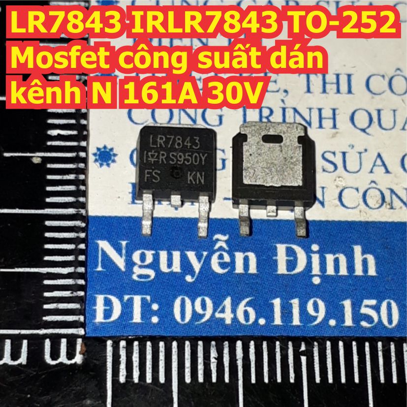 5 con LR7843 IRLR7843 TO-252 Mosfet công suất dán kênh N 161A 30V ...