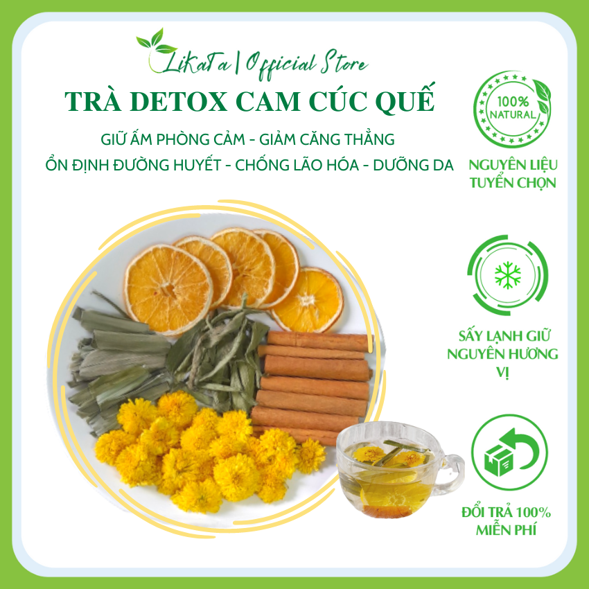 Gói 10gr Trà Cam Quế Cúc Vàng Lá Dứa - Thảo Mộc Thiên Nhiên LIKATA ...