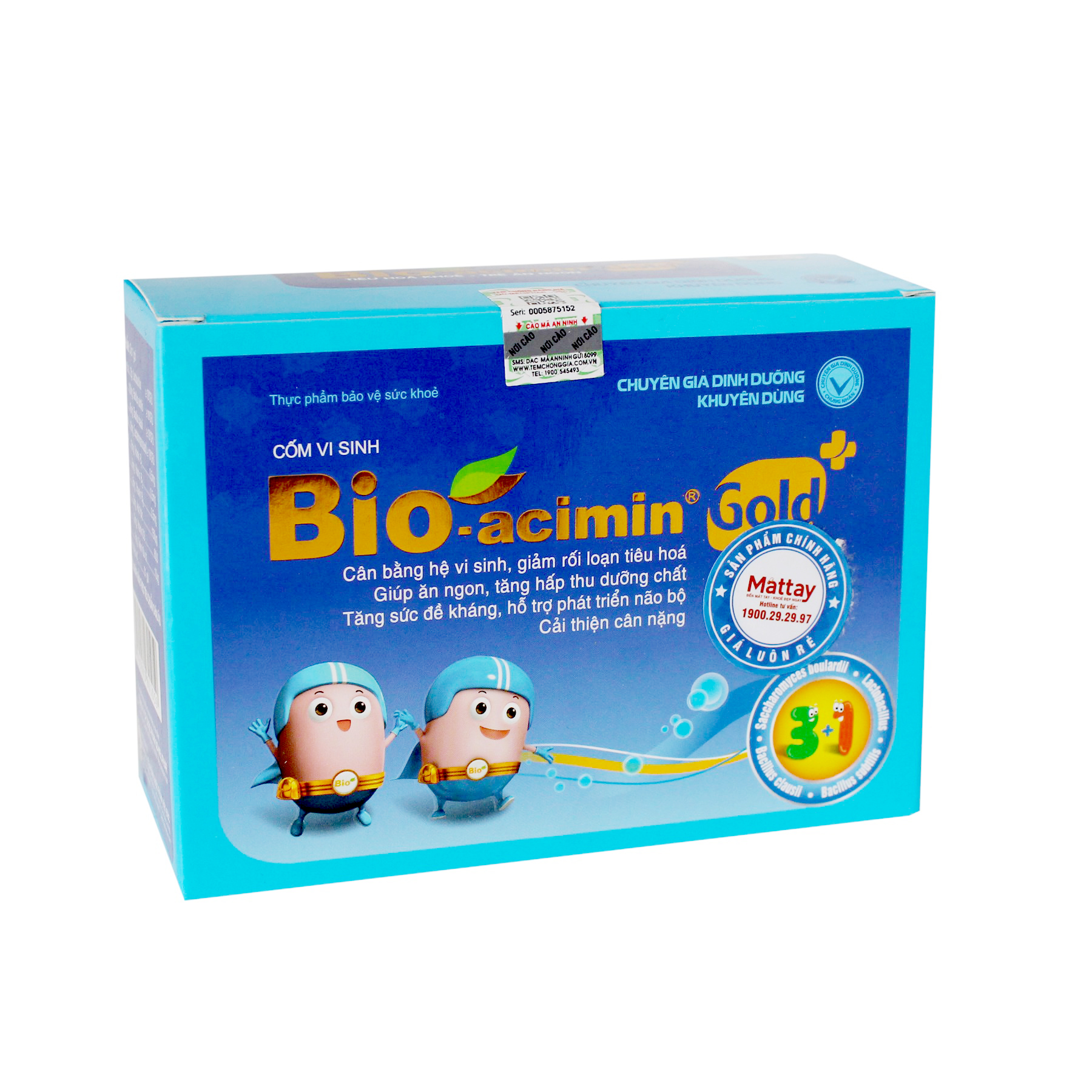 Bio Acimin Gold - Hộp 30 Gói - Cân Bằng Hệ Vi Sinh Đường Ruột, Giúp Ăn ...