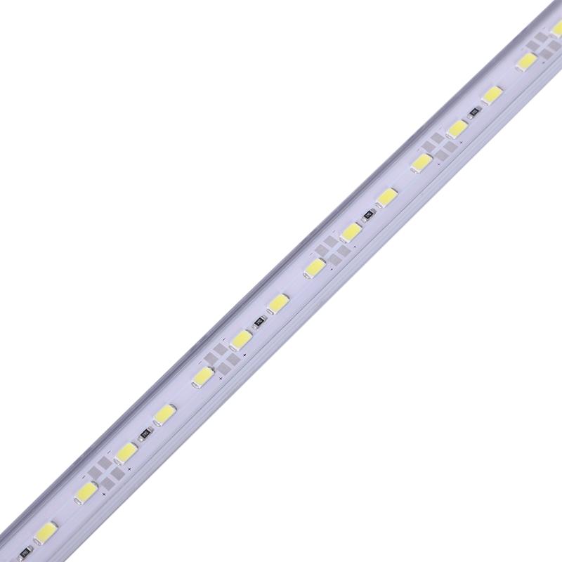 2x 50CM 12V 36 LED 5630 SMD Hard Strip Light Aluminum Shell With End ...