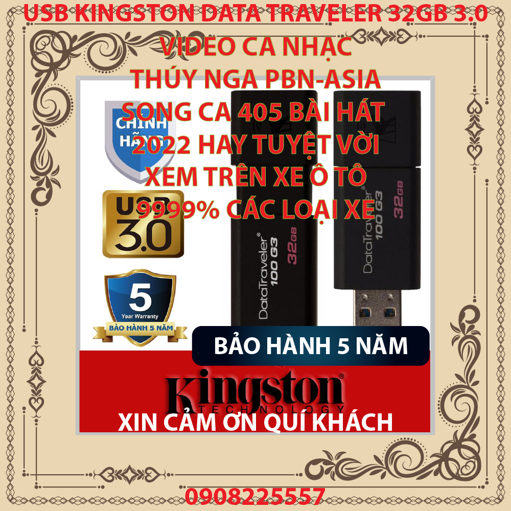 USB 32GB Nhạc Vàng - Bolero - Trữ Tình Tuyển Chọn Chất Lượng Cao (USB Nghe Nhạc Trên ÔTÔ) - MixASale