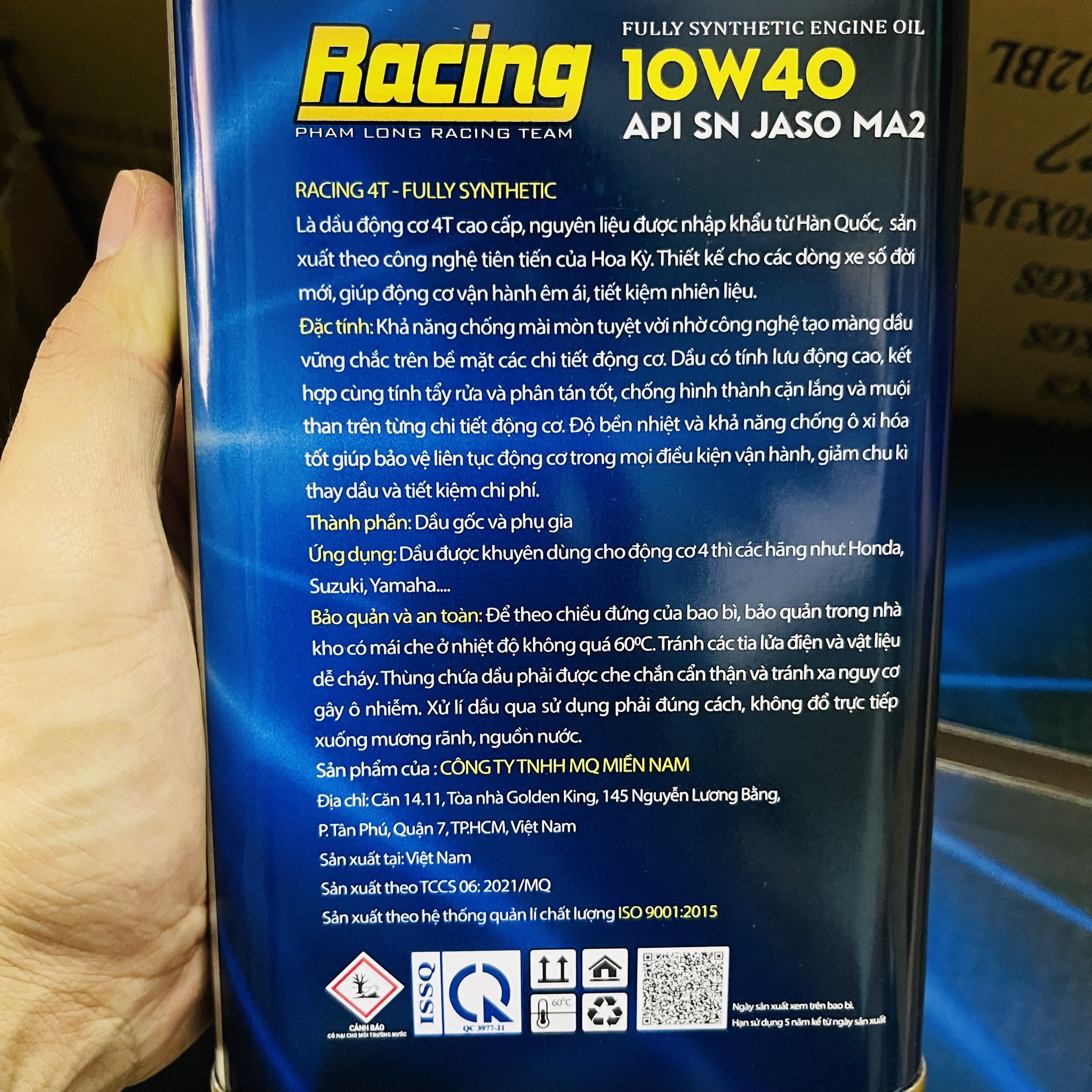 GIẢM 10 Nhớt Xe Số Côn Tay Tổng Hợp PHẠM LONG RACING 10w40 - TẶNG SÚC ĐỘNG CƠ VOLTRONIC E20 ...