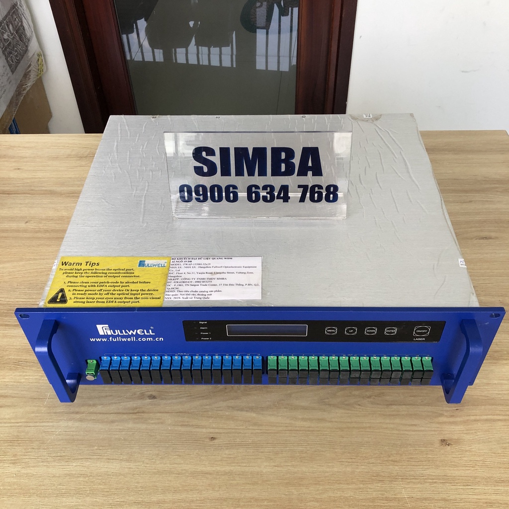 1 Bộ khuếch đại dữ liệu quang WDM 16 ngõ 19dB FWAP-1550H-16x19 Fullwell ...