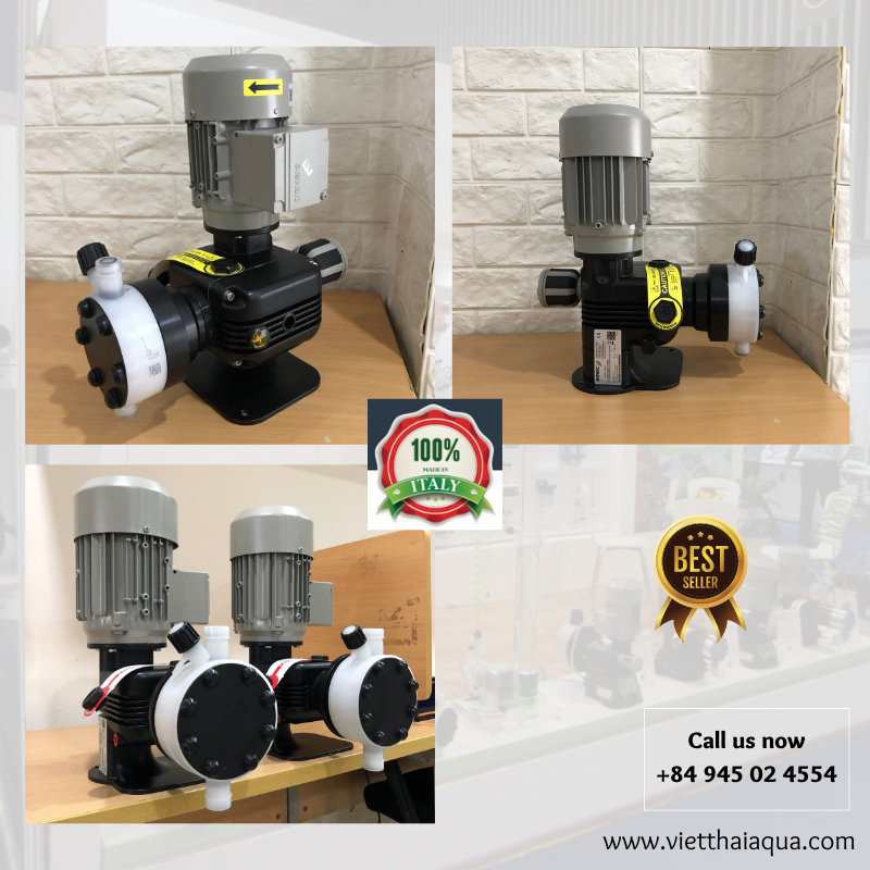 Bơm định lượng EMEC - PRIUS D Series - Bơm màng động cơ Motor 3-Phase 0.18kW 50Hz - Bơm chuyên ...