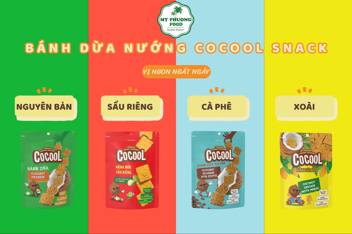 Bánh Dừa COCOOL - Nhiều vị - Túi zip 80g | Lazada.vn