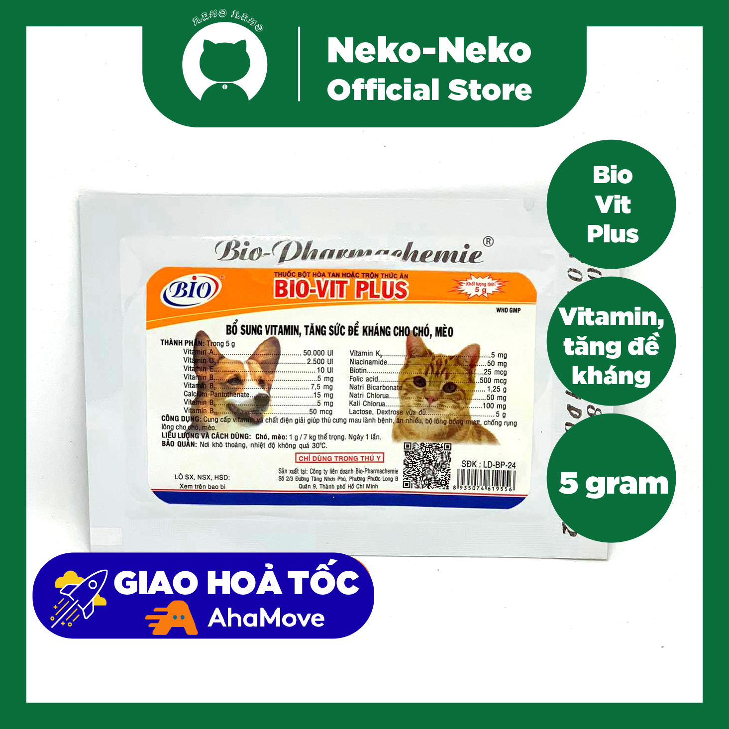 hot Gói Men Bổ Sung Vitamin Bio Vit plus Chó Mèo - Tăng sức đề kháng ...