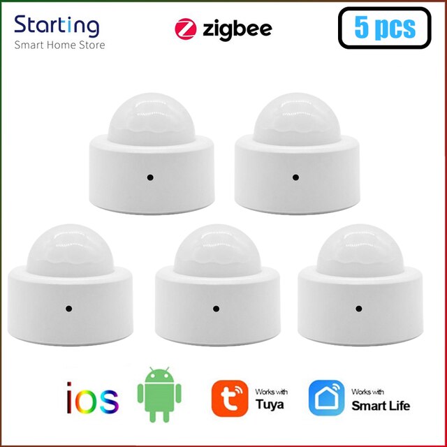 10PCS Zigbee 3.0 Motion Sensor Tuya Smart Home Human Body Sensor ...