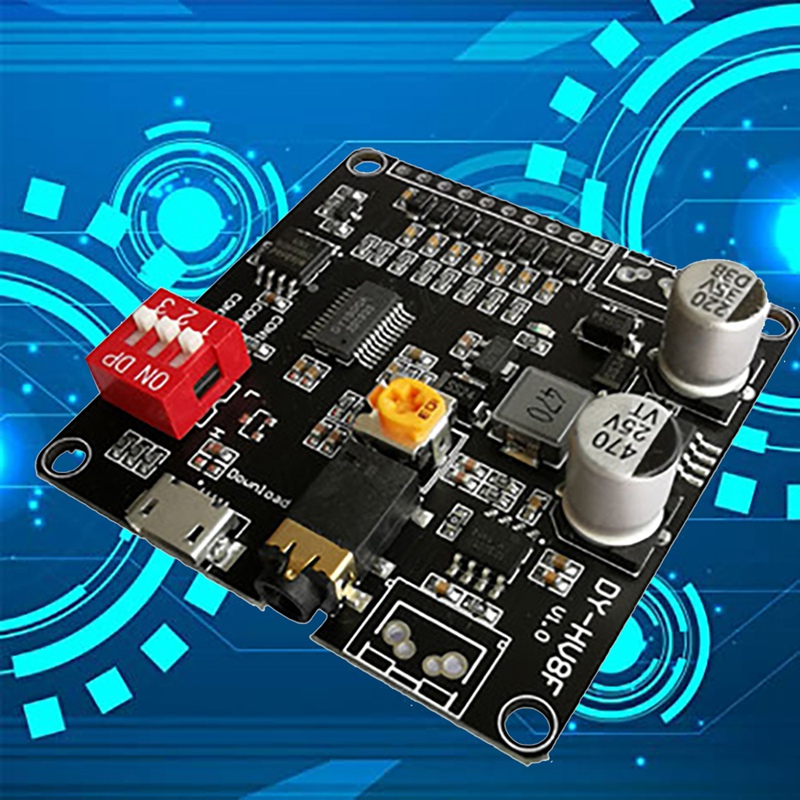 DY-HV8F Voice Playback Module 12V/24V Trigger Serial Port Control 10W ...