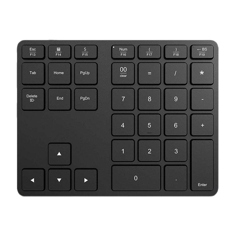 Aluminum Alloy Bluetooth Wireless Numeric Keypad 35 Keys Digital ...