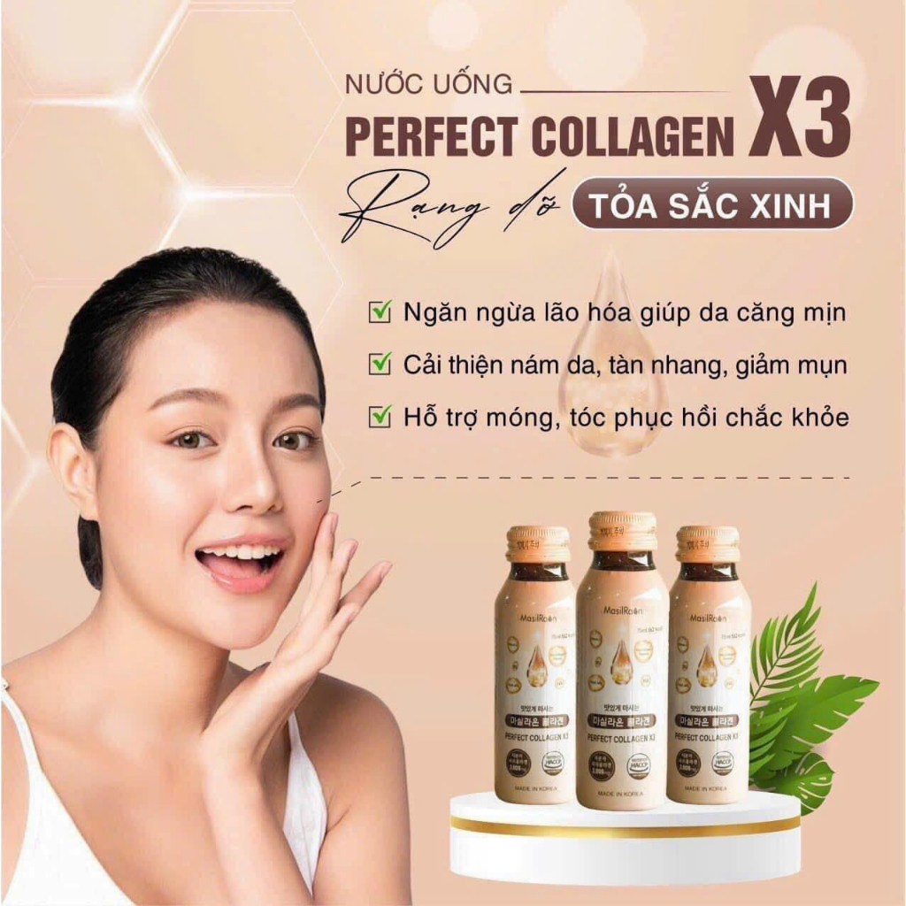 Nước Uống Đep Da Girl Collagen Perfect Collagen X3 Masilrao Hàn Quốc ...