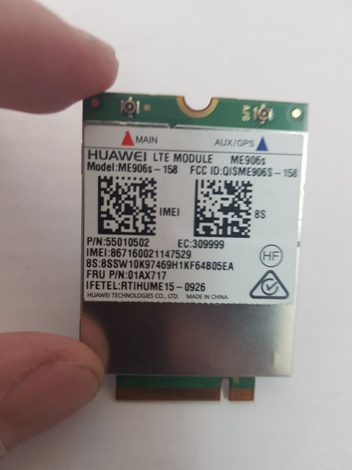 Card WWAN 4G Huawei ME906s dùng cho laptop Lenovo Thinkpad T460, T460s ...