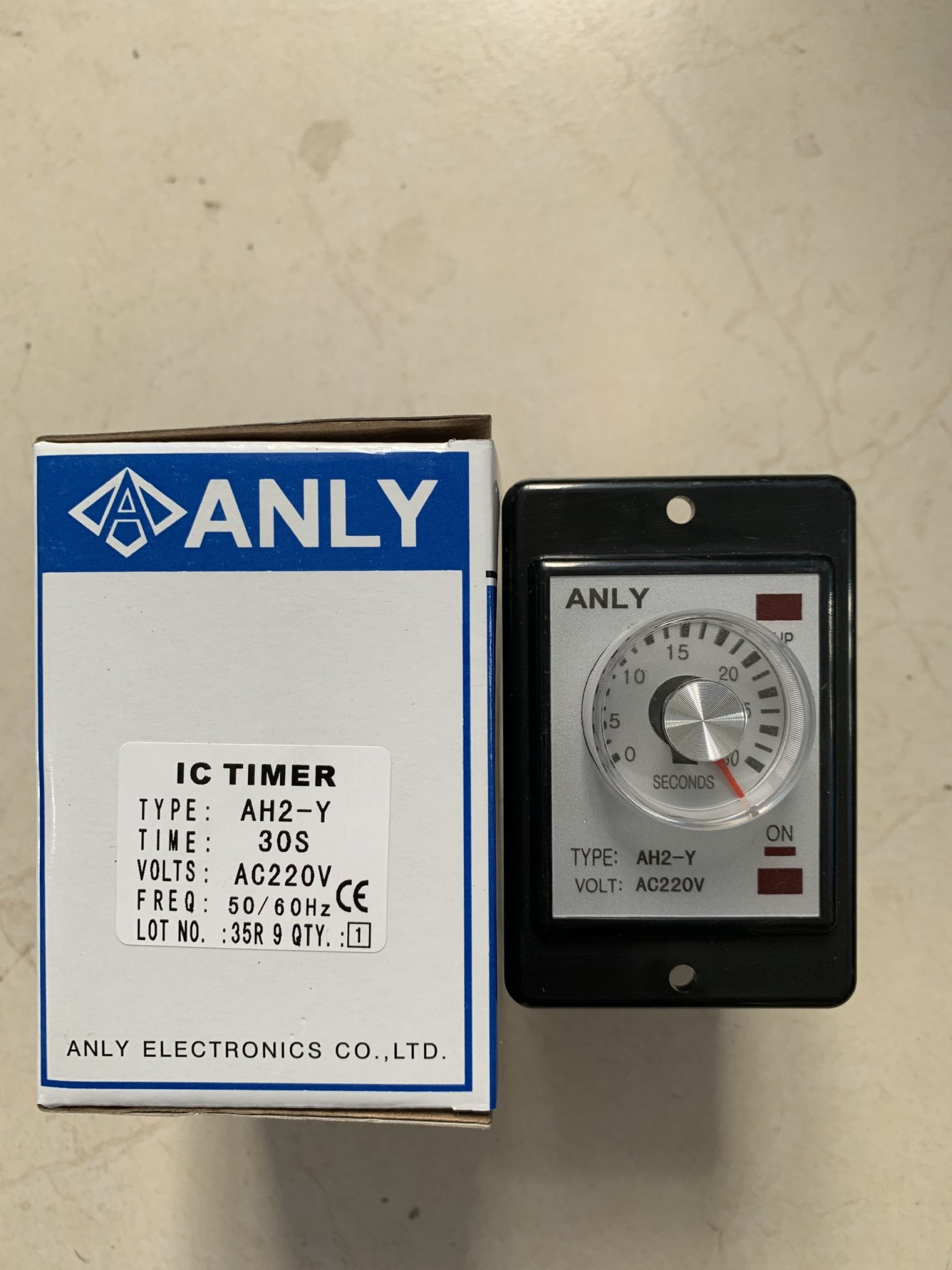 Rơ le thời gian ANLY AH2-Y Relay timer AH2-Y kèm đế 30s , 60s | Lazada.vn