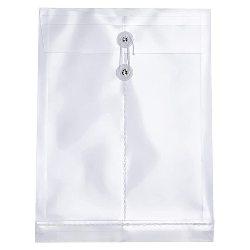 12 Pack Clear Plastic Envelopes Poly Envelopes Expandable Files ...