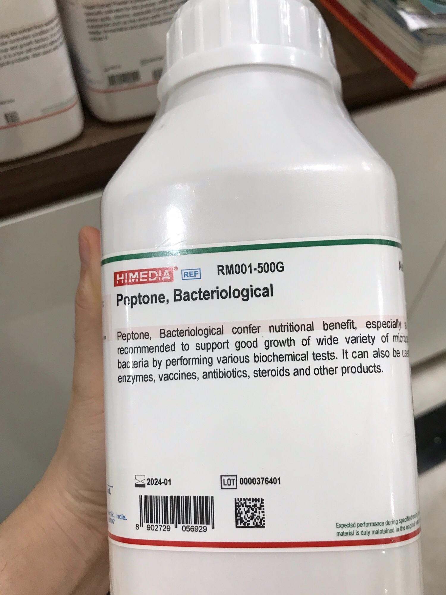 Peptone Ấn Độ Himedi a RM001-500G bacteriological | Lazada.vn