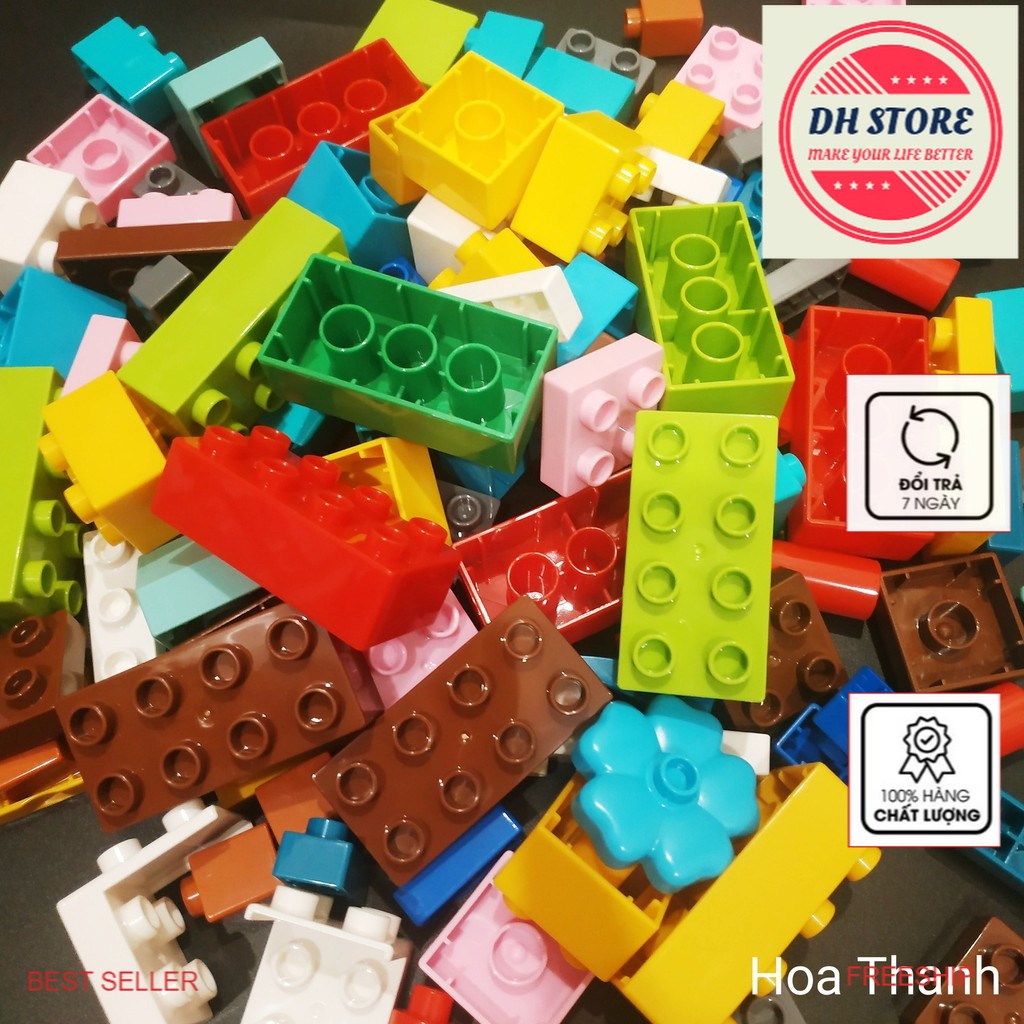 Đồ Chơi Lắp Ráp Cầu Trượt Thả Bi Tương Thích le go Duplo - 100 chi tiết ...