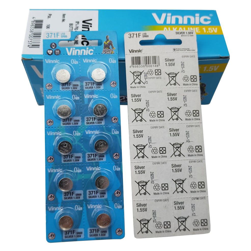 Pin đồng hồ oxit bạc Vinnic 371/ SR920SW / SR69 / 371F (Loại tốt - Giá ...