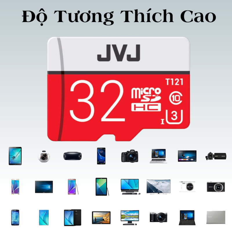 Thẻ nhớ JVJ JVJ PRO 64GB 32GB 16GB 8GB 4GB class 10 cho camera điện ...