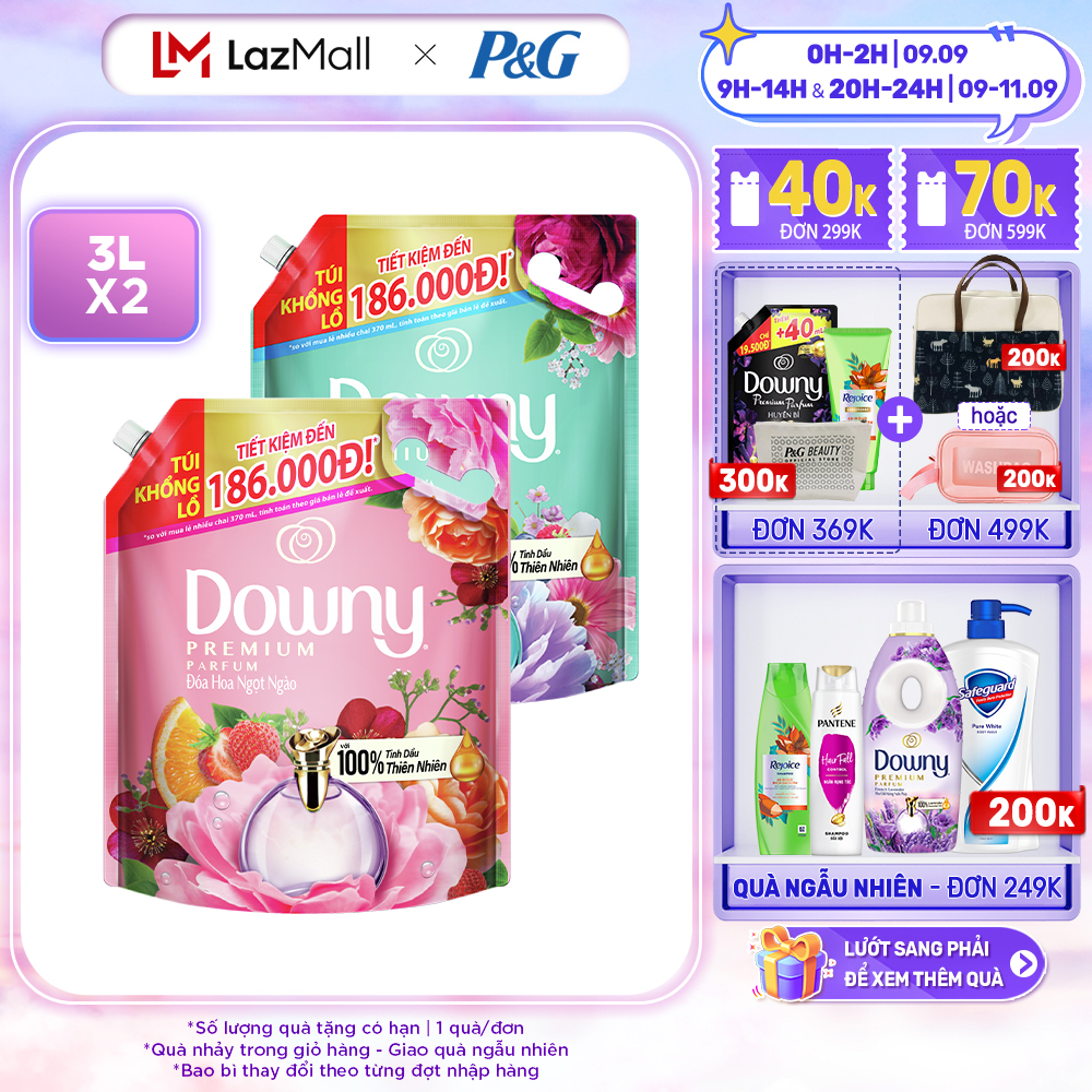 Dây 10 Gói Nước Xả Vải Downy Các Loại - MixASale