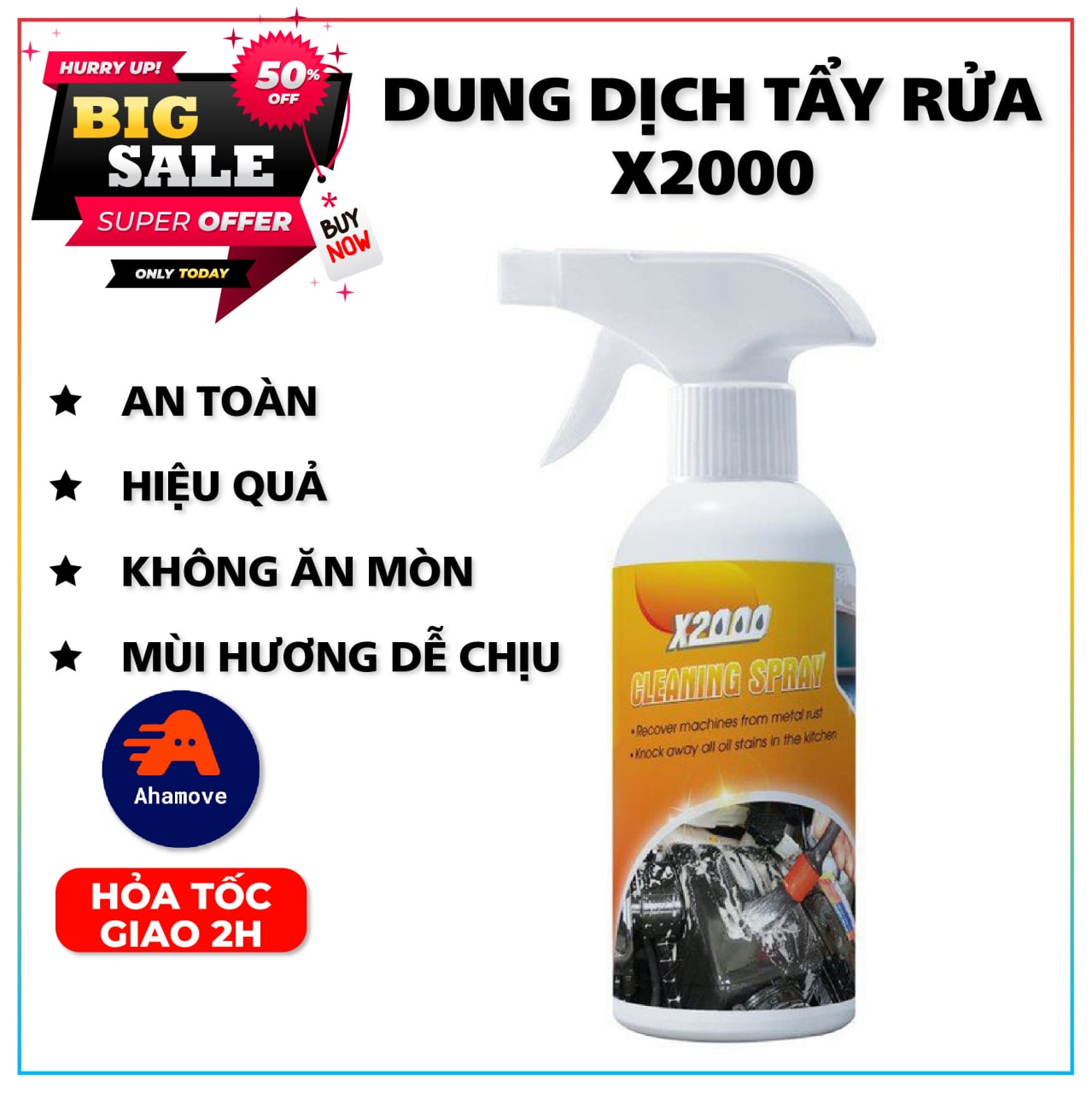 Dung Dịch Tẩy Rửa Đa Năng X2000 Nhật Bản Bình Xịt Tẩy Rửa Đa Năng X2000 ...