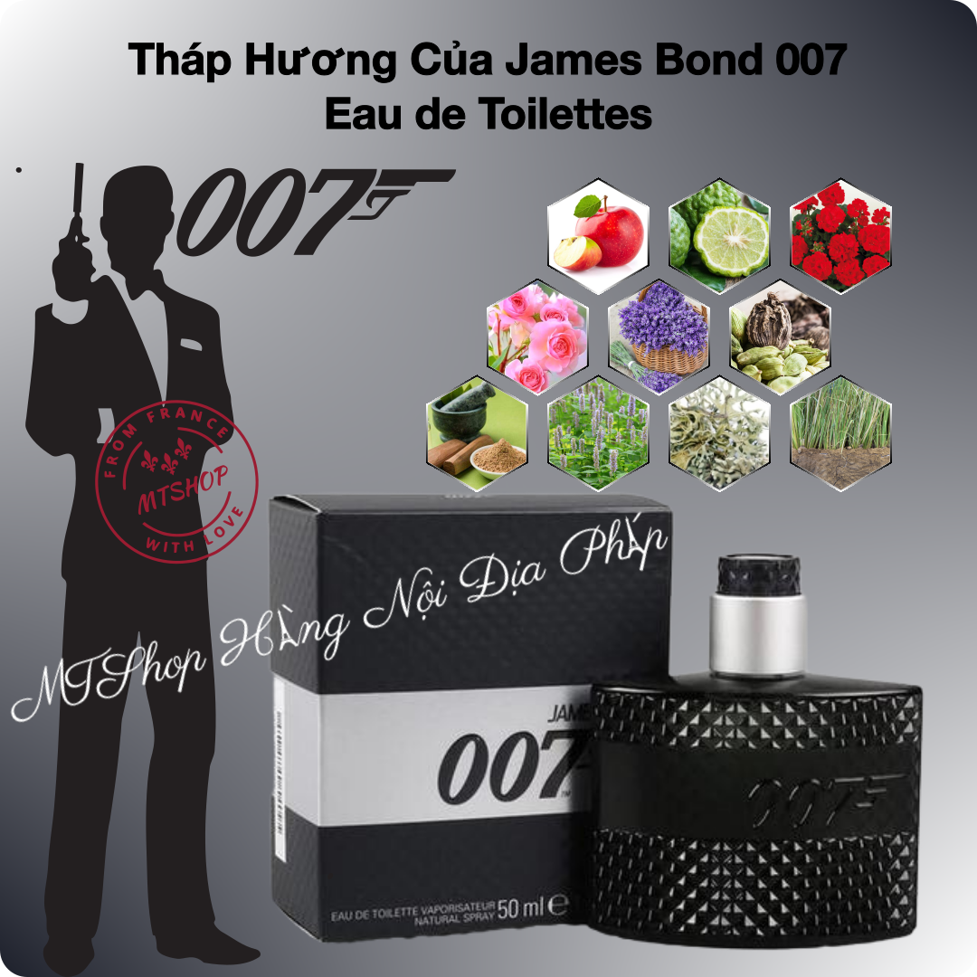 Nước Hoa Nam James Bond 007 Eau de Toilettes (50mL) [Nội đia Pháp ...
