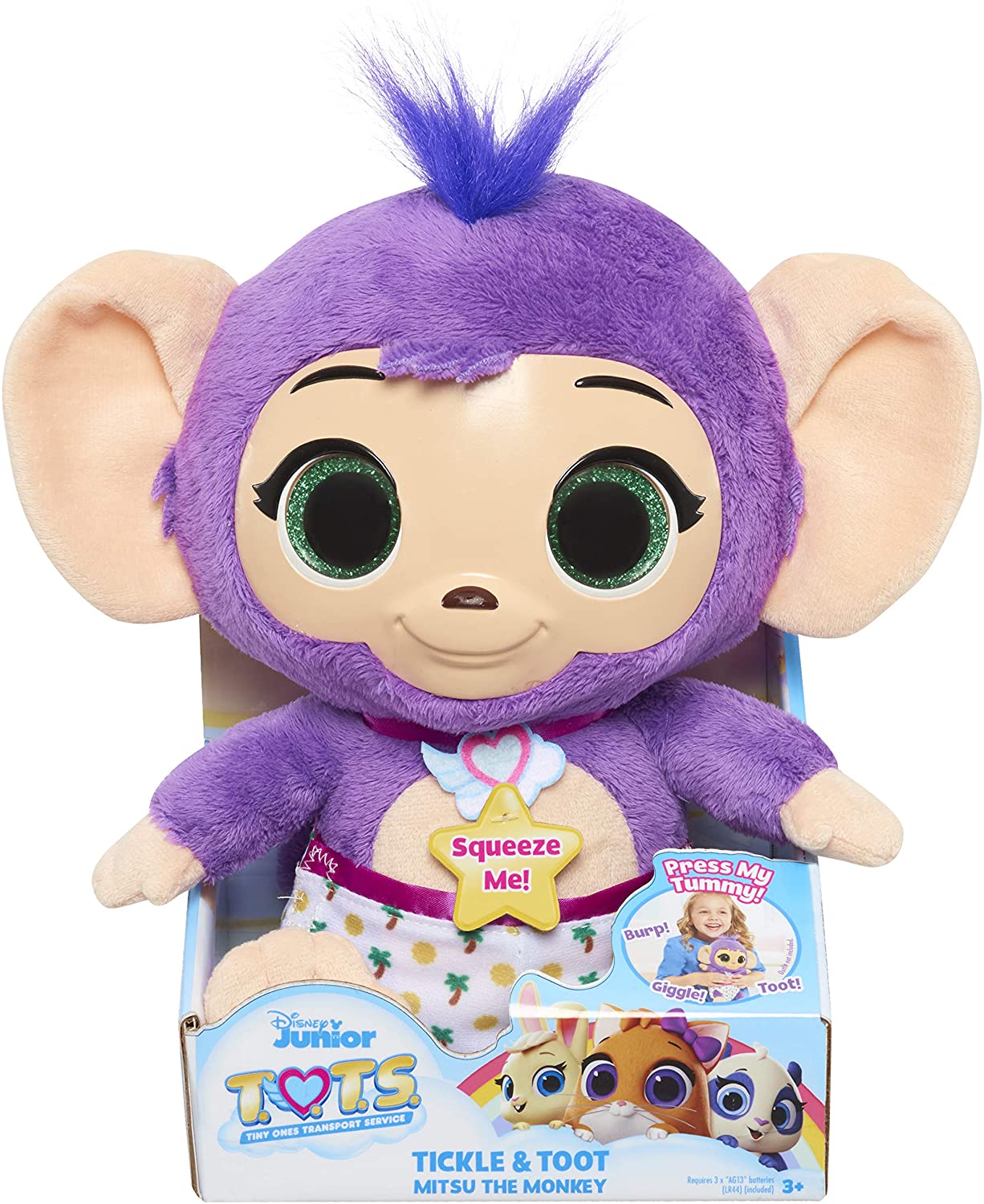 Đồ chơi chú khỉ Disney Jr T.O.T.S. Tickle & Toot Baby Mitsu The Monkey ...