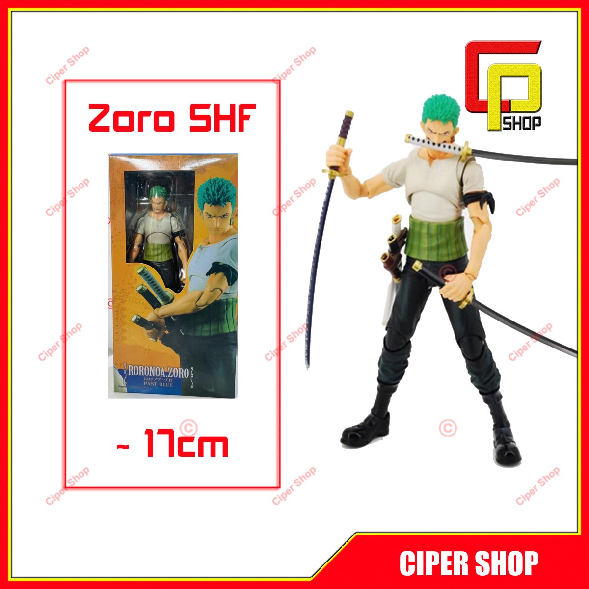 Mô hình Zoro khớp - Zoro SHF - Mô hình One Piece | Lazada.vn
