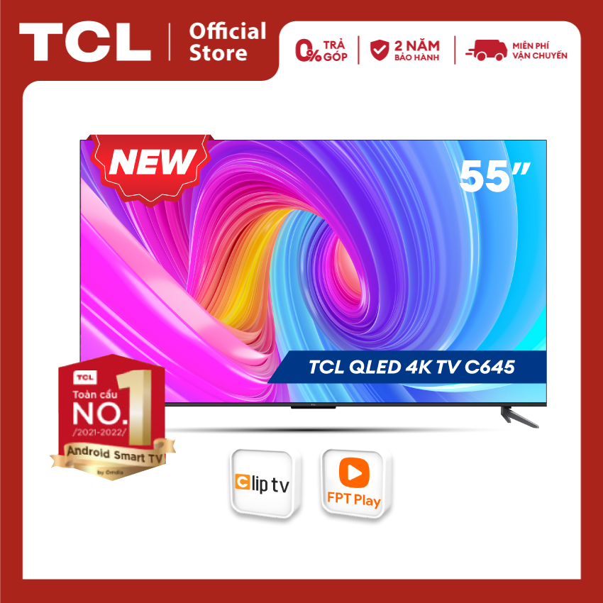 SALE SỐC 30.11 CHỈ 9.XXXK QLED TV TCL 4K UHD - Tivi 55 - 55C645 - Tivi ...
