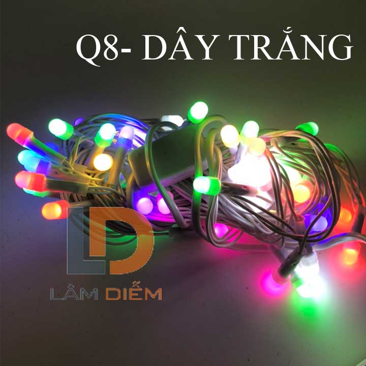 BÓNG LED DÂY TRANG TRÍ DÀI 7M NHẤP NHÁY BÓNG LỤC GIÁC - Q8 BÓNG LỚN CÓ ...