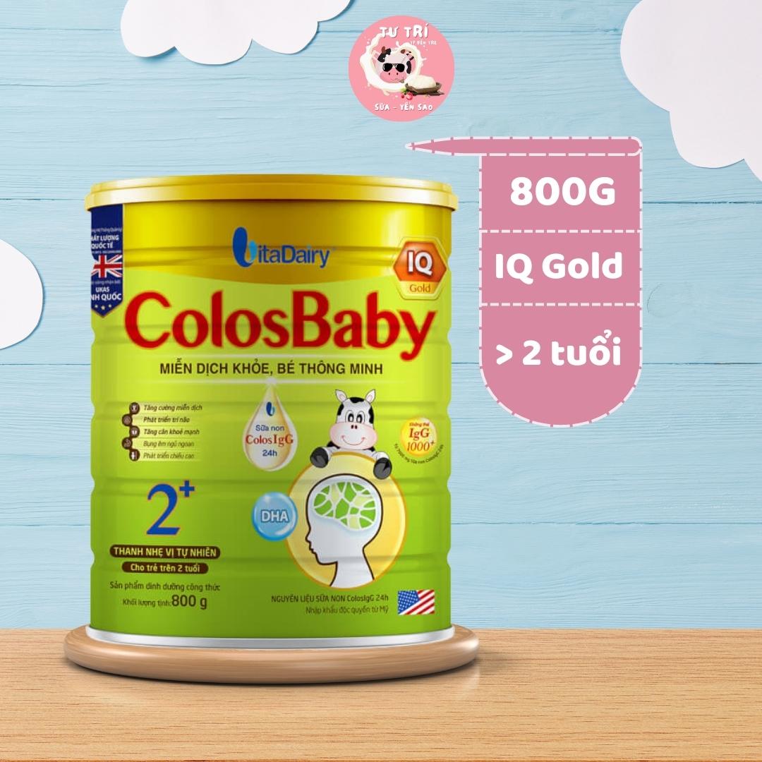 Sữa bột Colosbaby IQ Gold 2 lon 800g hương vani ( từ 2 tuổi trở lên ...