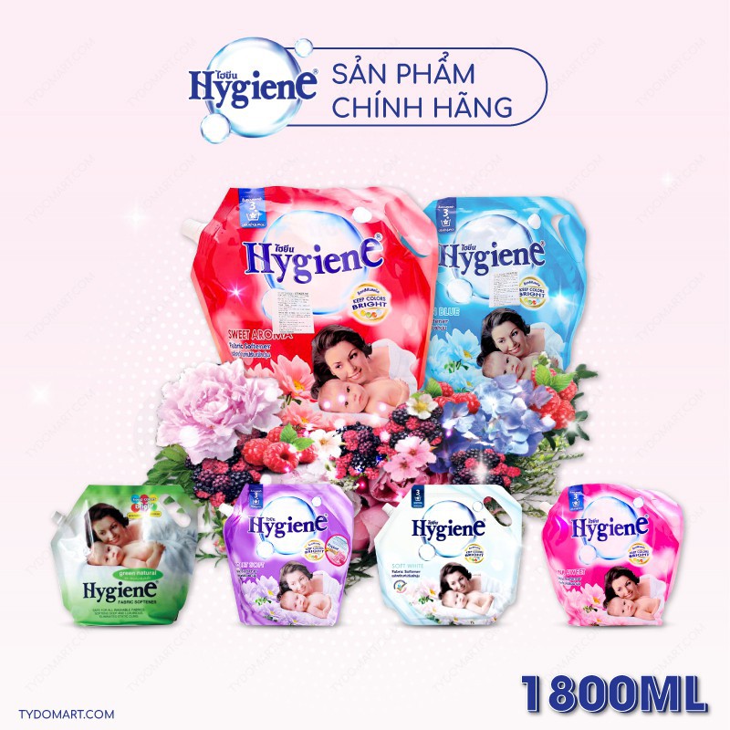 Nước giặt xả 2 trong 1 HYGIENE Thái Lan 1800ml - MixASale