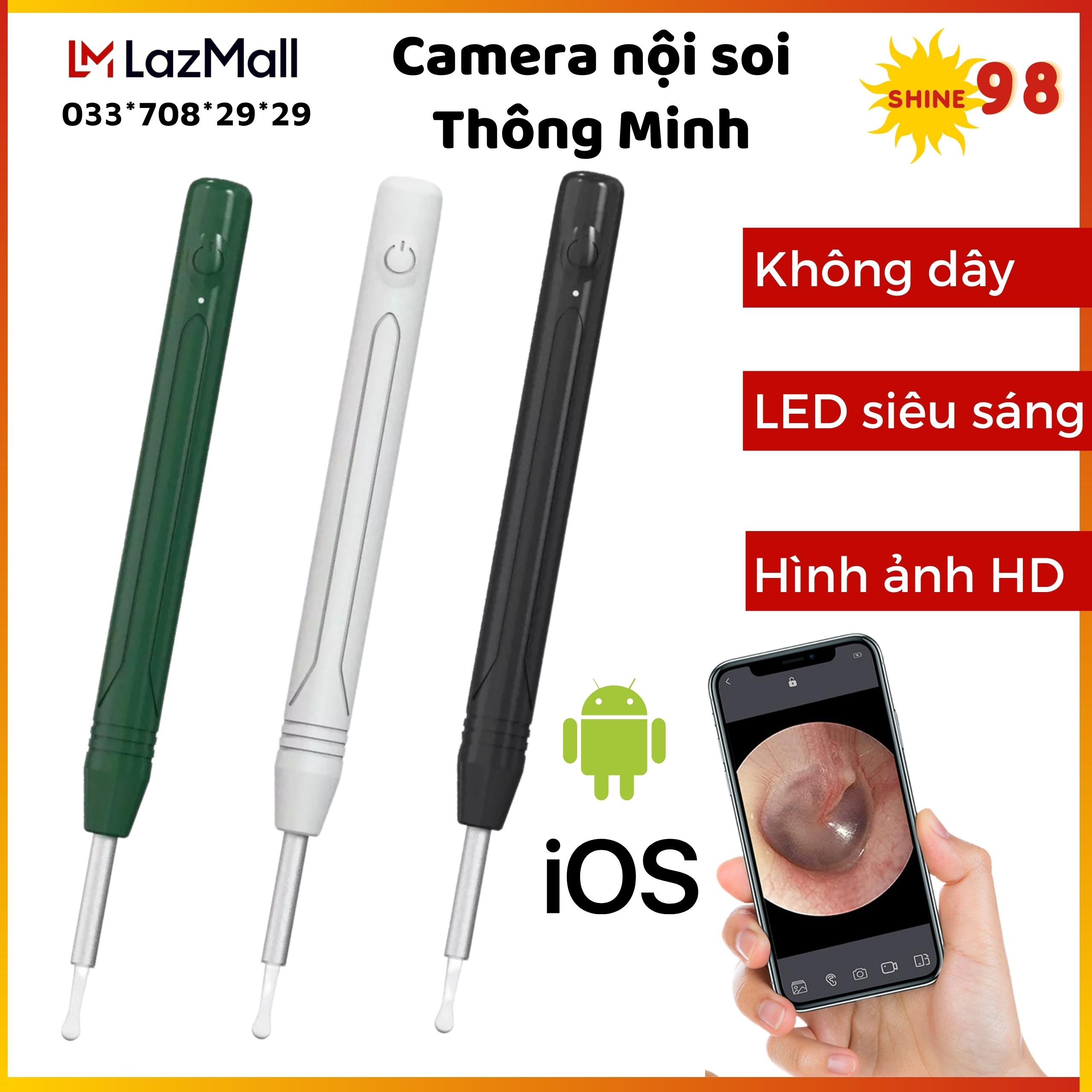 Camera Nội Soi Tai Siêu Nét Đi Kèm Bộ Đầu Lấy Ráy - Thiết kế Thông Minh ...