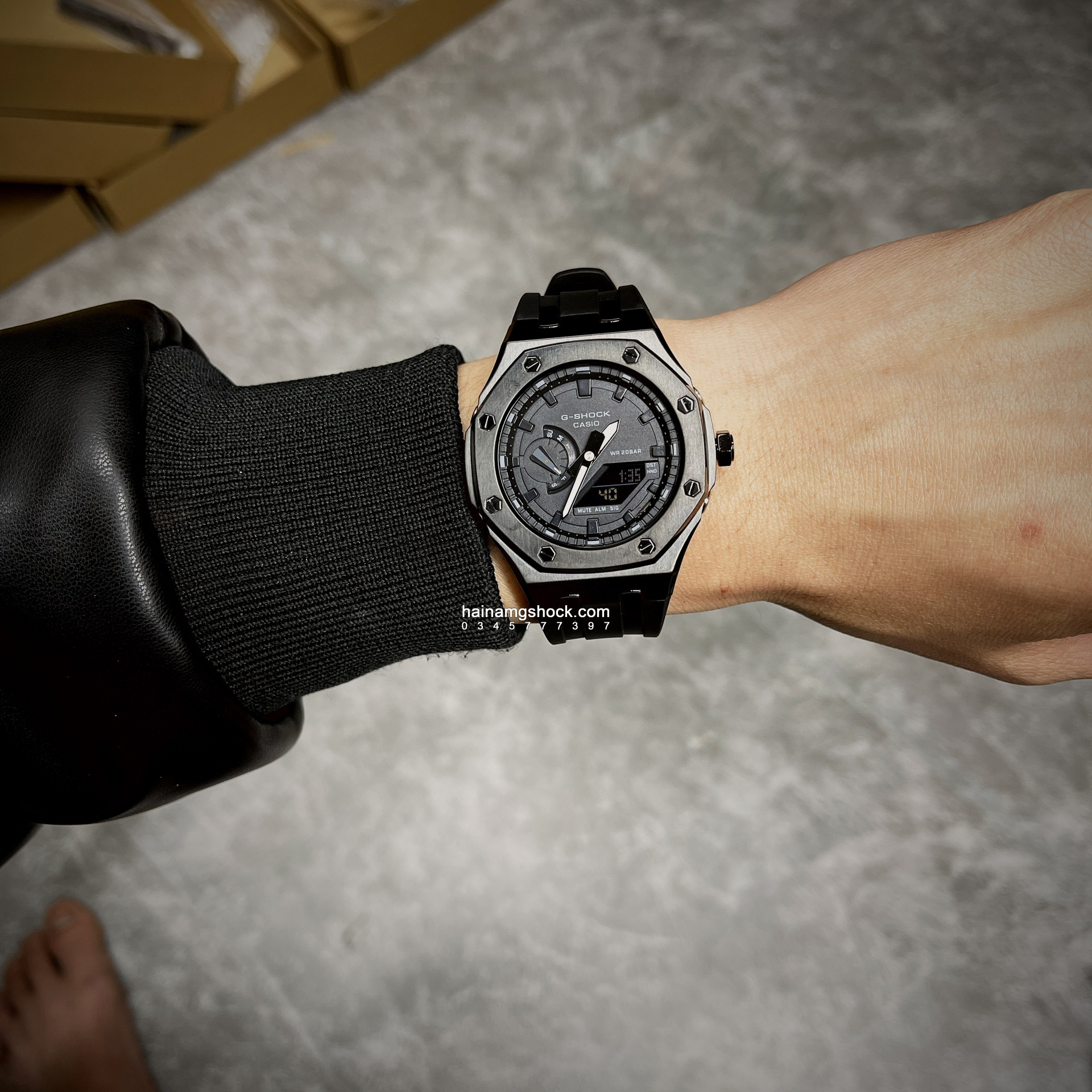 Đồng hồ nam G-SHOCK GA-2100-1A Custom Gen 5 Black Camouflage Steel ...