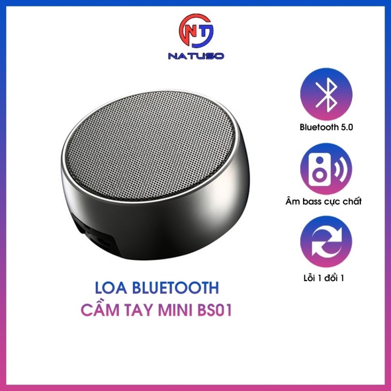 Loa Bluetooth Cầm Tay Mini BS01 Và BS02 Đa Năng Vỏ Nhôm Cao Cấp Âm Bass ...