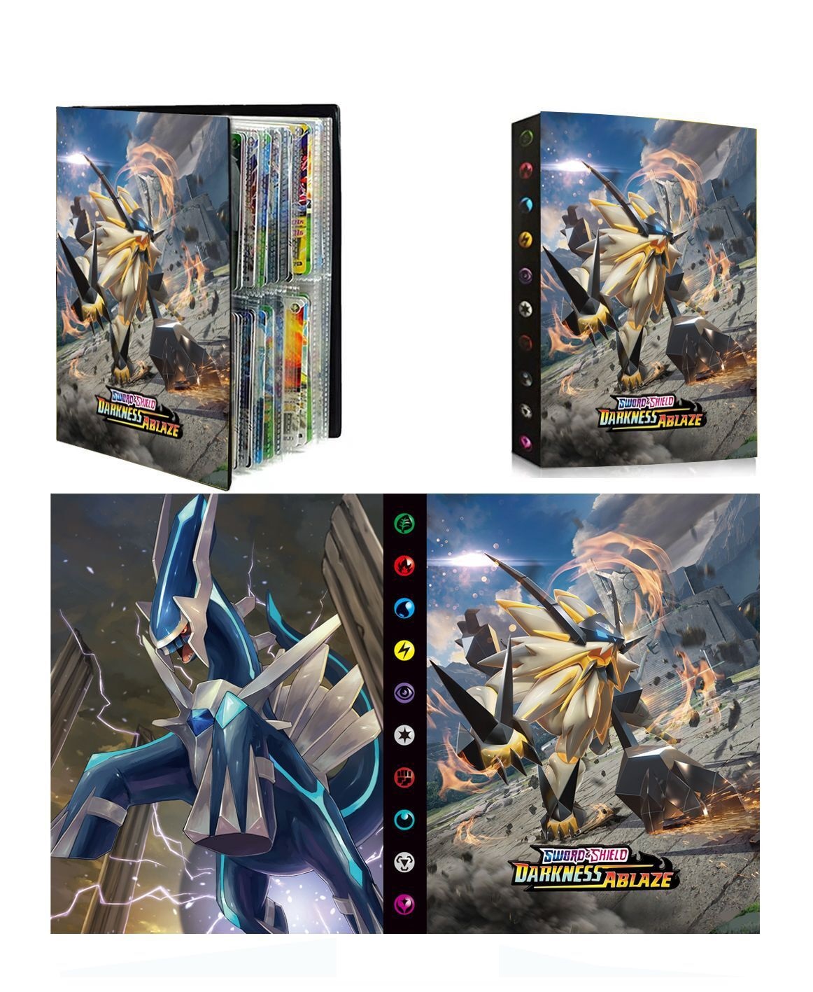 sổ pokemon bank bìa Solgaleo Sư tử thiết giáp truyền thuyết đựng được ...